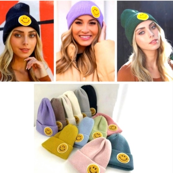Accessories | New In Packaging Smiley Face Unisex Beanies Multiple ...